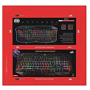 UES-G1 Live4Gadgets Gaming USB Keyboard Wired, Full Size Keyboard with 112 Keys, Numeric Keypad, Quiet Keys, Plug and Play for Windows/PC/Laptop/Desktop/Surface/Chromebook