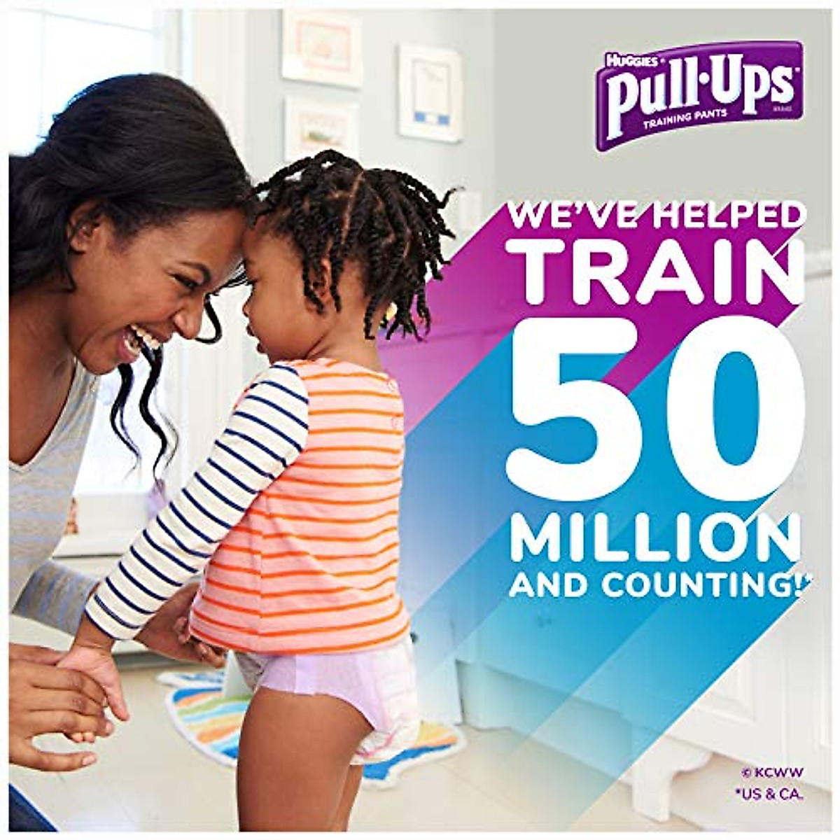 Pull-Ups Learning Designs for Girls Potty Training Pants, 2T-3T (18-34 lbs.), 25 Ct. (Packaging May Vary)