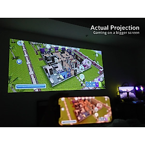 AAXA Technologies P8 Smart LED DLP Mini Projector, WiFi Bluetooth, Android 10.0, Wireless Smartphone Mirroring, USBC & HDMI Input, Built-in Apps, Support 1080p Portable Movie Projector (Renewed)