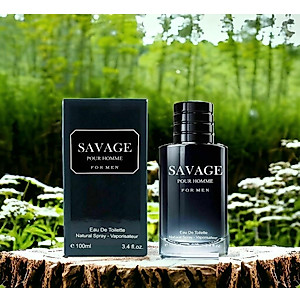 4 pack combo of Savage for Men Eau de Toilette 3.4 oz + Savage Eau de Parfum 3.4 oz + Salvang 35 ml+ 1 Billion 35ml inspired perfume