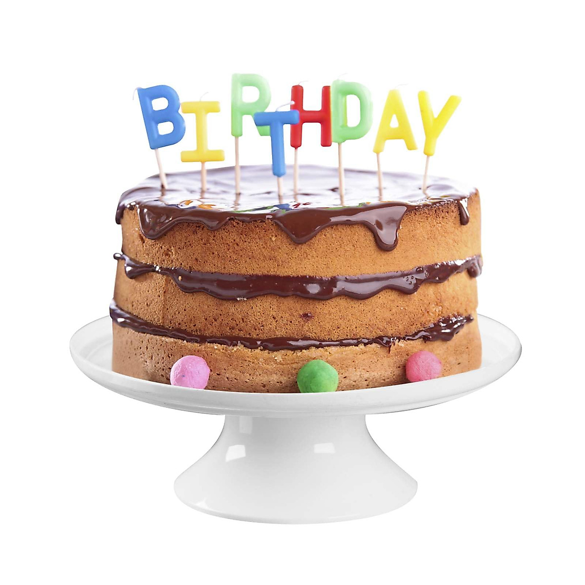 GRUPO MIRANDINHA Acrylic Round Cake Stand Cupcake Stand Candy Stand (White)