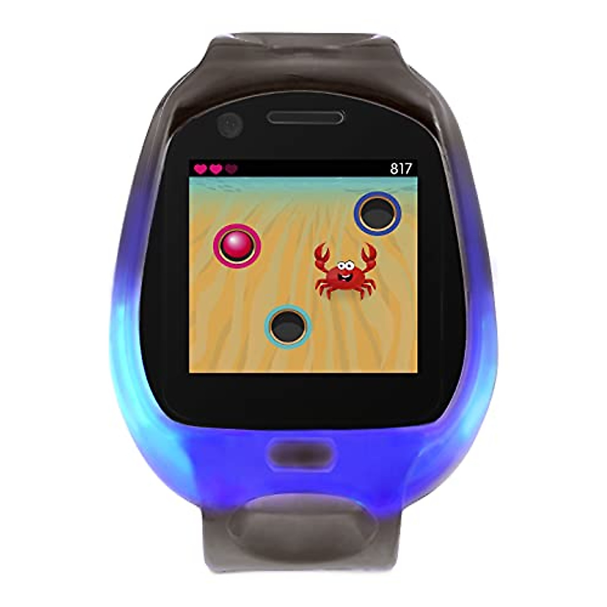Little Tikes Tobi 2 Robot Smartwatch Amazon Exclusive, Gaming, Advanced Graphics, Motion-Activated Selfie Camera, Fun Expressions, Games, Pedometer, Splashproof, Wireless Connectivity, Video, Black 6+