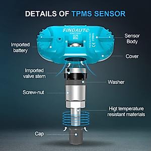 FINDAUTO Replacement for Tire Sensor 315MHz Original Equipment Tire Pressure Monitoring System TPMS +for Lexus for Pontiac for Scion for Toyota Replaces 4260733021 4Pack