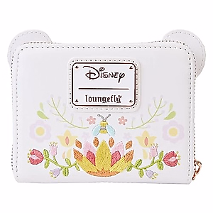 Disney Winnie the Pooh Cosplay Folk Floral Zip Around Wallet