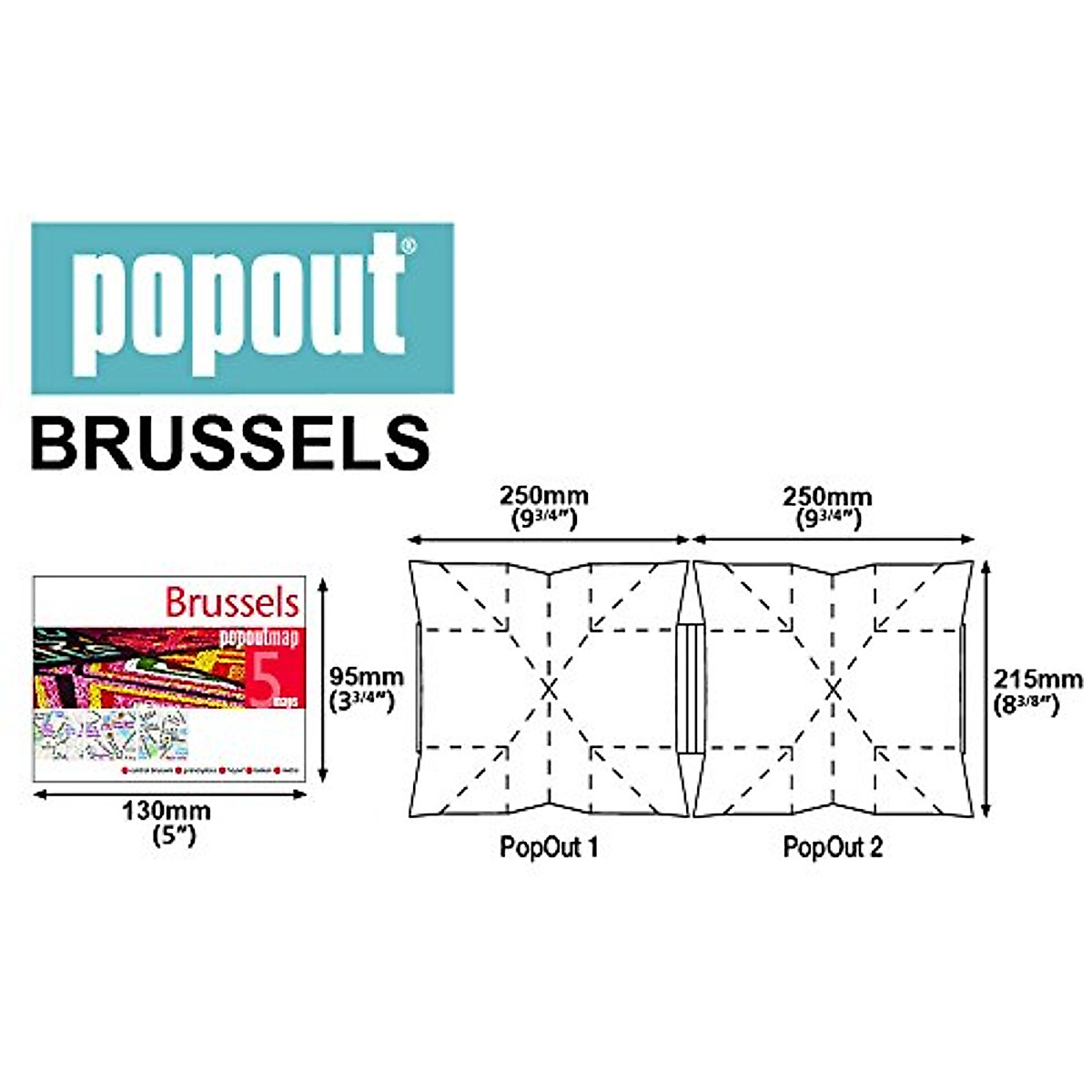 Brussels PopOut Map (PopOut Maps)