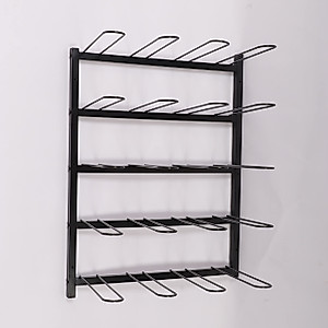 Gtouse Vinyl Roll Wall Mount Storage Rack -20 Rolls Vinyl, Art Paper Racks,Wall Mounted Media Storage Rack Vinyl,Bulletin Blueprint Storage Roll File Wall Rack