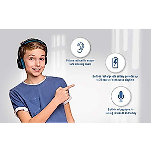 Star Wars Kids Bluetooth Headphones, Wireless Headphones with Microphone Includes Aux Cord, Volume Reduced Kids Foldable Headphones for School, Home, or Travel