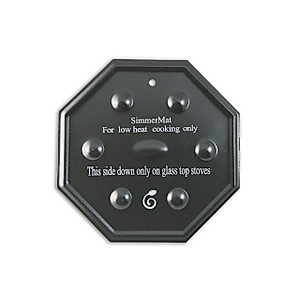 SimmerMat Heat Diffuser - Flame Diffuser Stove Cover Ring - Fire Diffuser for Any Type of Electric or Gas Stove - Dishwasher Safe Stove Top Cover - Steel Plates for Simmering and Slow Cooking - 2 Pack