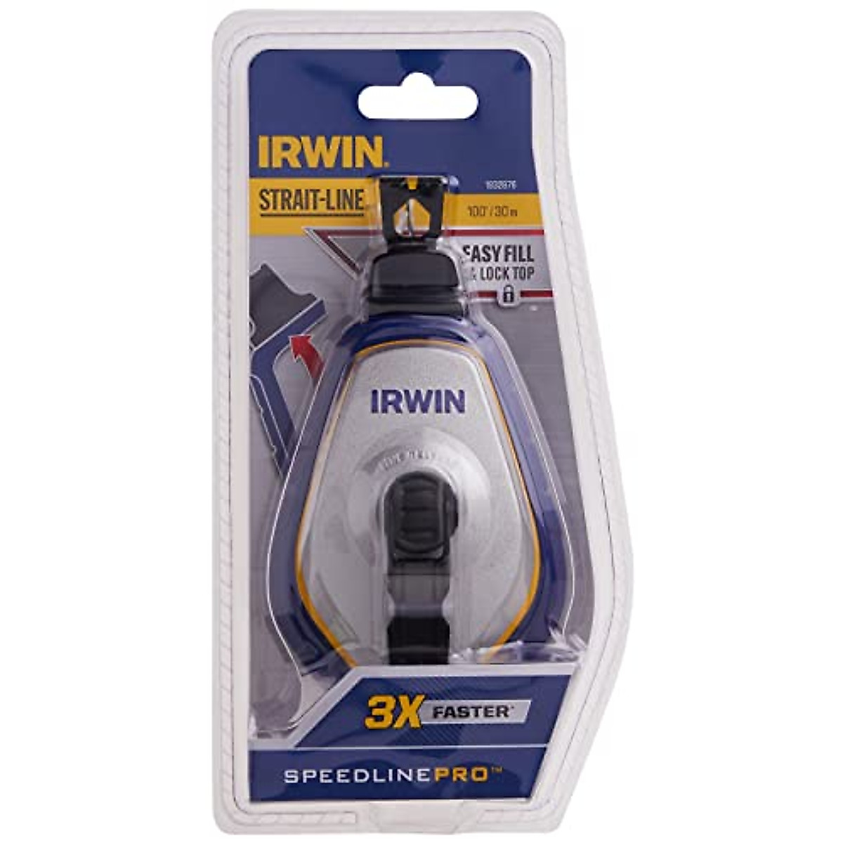 Strait-Line 1932876 IRWIN Speedline Pro Chalk Reel, 100'