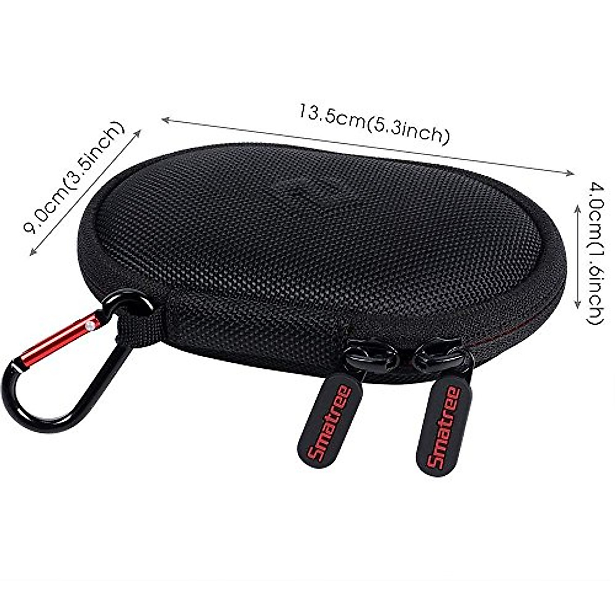 Smatree Headphone Hard Case Compatible with BeatsX, Beats Flex, Powerbeats2, Powerbeats3 Earphones, Bluetooth Sports Headphones,Portable Carrying Case Storage Bag for Earphone, Earbud(Black)