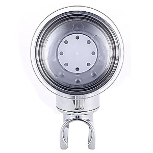 Zeta® Adjustable Attachable Rotatable Bathroom ABS Handheld Showerhead Bracket Wall Mount Holder with Suction Cup, Polished Chrome