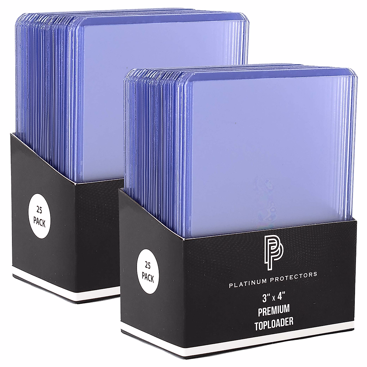 Platinum Protectors Trading Card Sleeves, Toploader Card Protectors for Pokemon, Football, Baseball Sports Cards – Clear Plastic Top Loader Sleeves for Trading Cards, Collectible Cards (50-Count)