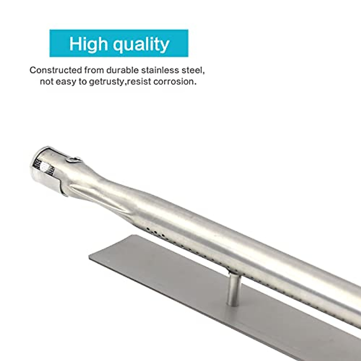 Derurizy Grill Burners Tube Replacement for Viking Oven 316-911, VGBQ 30 in T Series, VGBQ 41 in T Series and Others Gas Grills Models, Stainless Steel Pipe Viking Range Parts, 24", 2 Pack