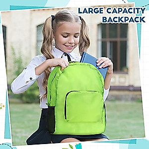 Jexine 10 Pcs Backpacks Bulk 16.5 Inch Lightweight Backpacks Student School Book Bag Book Bags for Kids for Travel (Multicolor)