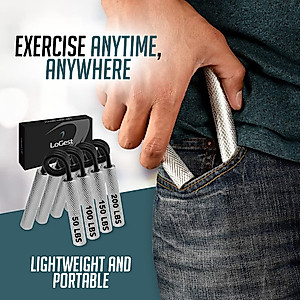 Logest Metal Hand Grip Set, 100LB-200LB 3 Pack 50LB-200LB 4 Pack No Slip Heavy-Duty Grip Strengthener with Gift Box, Great Wrist & Forearm Hand Exerciser, Home Gym (Silver - 50+100+150+200LB 4 Pack)