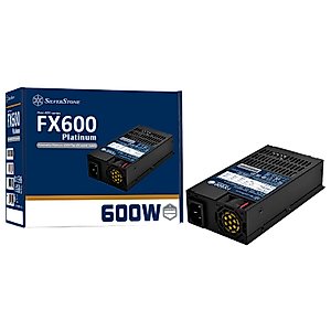 SilverStone Technology FX600 Platinum Cybenetics Platinum 600W FlexATX Power Supply (SST-FX600-PT)