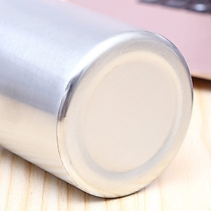 Drinking Bottles for Adults,350/500/750ml Portable Single Stainless Steel Travel Jug Water Bottle Kettle - Silver 750ml