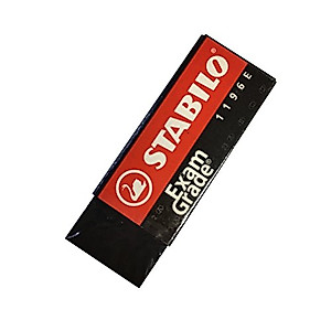 Stabilo 1196E Large Exam Grade Dust Free Pencil Eraser Extra Soft for Effective and Clean Erasing 2.45" X 0.9" X 0.5" (Pack of 5)