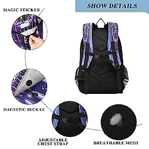 Primary Middle School Backpack Dream Catcher Bohemian Kids Book Bags for Teens Kindergarten Sturdy Waterproof Lightweight Durable Ages 6-12