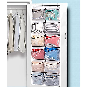 KIMBORA 12 Extra Large Pockets Shoe Organizer and 2 Packs Hanging Purse Organizer