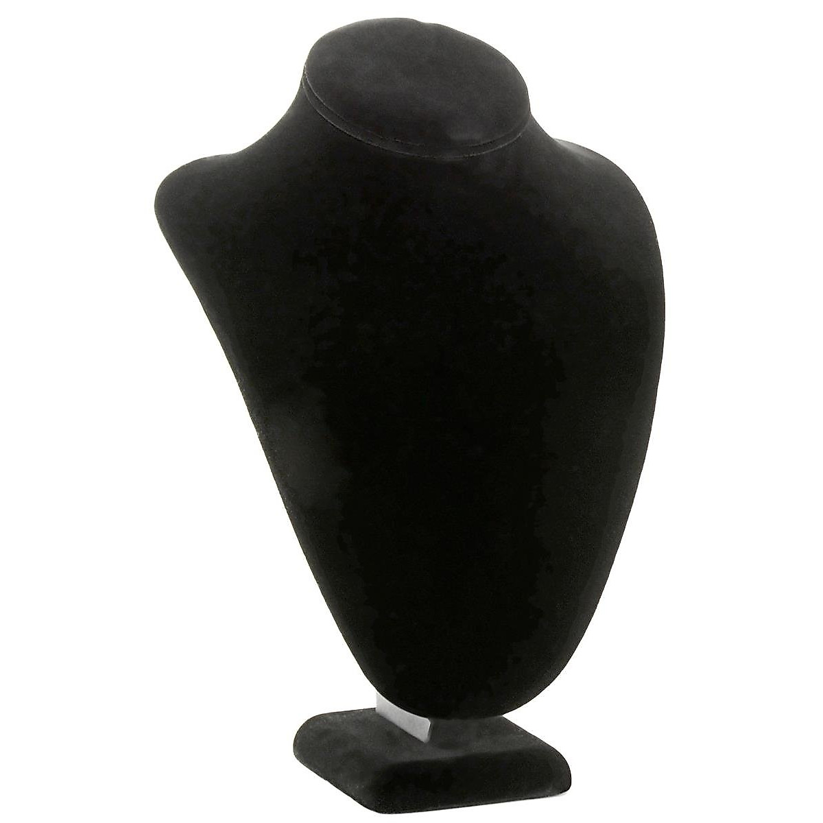 Displays2go Necklace Bust Jewelry Display Stands, Velvet, Large, 3-Pack