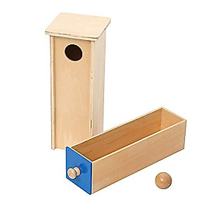 Adena Montessori Object Permanence Box w/ DrawerMontessori Ball Drop Imbucare Box