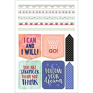 Essential Weekly Planner Stickers - She Believed She Could (Set of 160 Stickers)