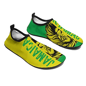 Unisex Jamaica Water Shoes Outdoor Beach Swimming Aqua Socks Quick-Dry Barefoot Shoes Surfing Yoga Pool Women Men