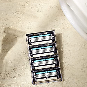 Dollar Shave Club Men's Razor 4-Blade Razor Blade Refill for A Comfortable Shave With Optimally Spaced Razor Blades for Easy Rinsing 4 Count