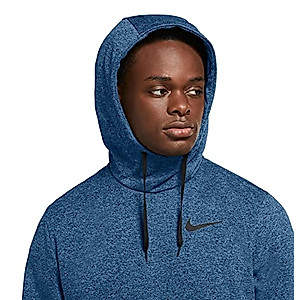 Nike Men's Therma Training Hoodie (as1, alpha, 2x, regular, regular, Hydrogen Blue/Black, XX-Large)