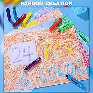 24 Pieces Bathtub Crayons Bath Crayons Washable Easy Clean Bathtime Crayons Colorful Bathtub Markers Toys Shower Crayons Bath Paint for Easter Basket