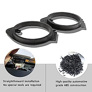 RED WOLF Front/Rear Door 6.5" Inch Aftermarket Speaker Update Install Speaker Adapter Bracket Spacers for Chevrolet 2006-2021, GMC 2006-2020, Some Cadillac, Buick, Pontiac