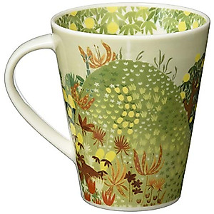 山加商店 Yamaka Shoten MM3201-35 Moomin Luonto Mug, Large, 16.9 fl oz (500 ml), Hill, Green, Moomin Goods, Scandinavian, Gift, Large, Tableware, Made in Japan