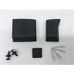 Roane Concepts Tailgate Molding Compatible for 2017 2018 2019 2020 Ford F250 Super Duty / F350 Super Duty w Flex Step Models; Center Piece; Step Pad Trim Kit; Truck Spoiler Protector Cover OE Style