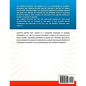 COGAT® GRADE 5 TEST PREP: Grade 5 Level 11 Form 7 One Full Length Practice Test 176 Practice Questions Answer Key Sample Questions for Each Test Area 54 Additional Bonus Questions Online