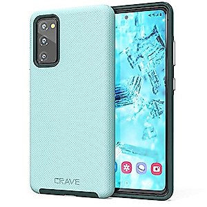 Crave Dual Guard for Samsung Galaxy S20 FE Case, Shockproof Protection Dual Layer Case for Samsung Galaxy S20 FE, S20 FE 5G - Aqua