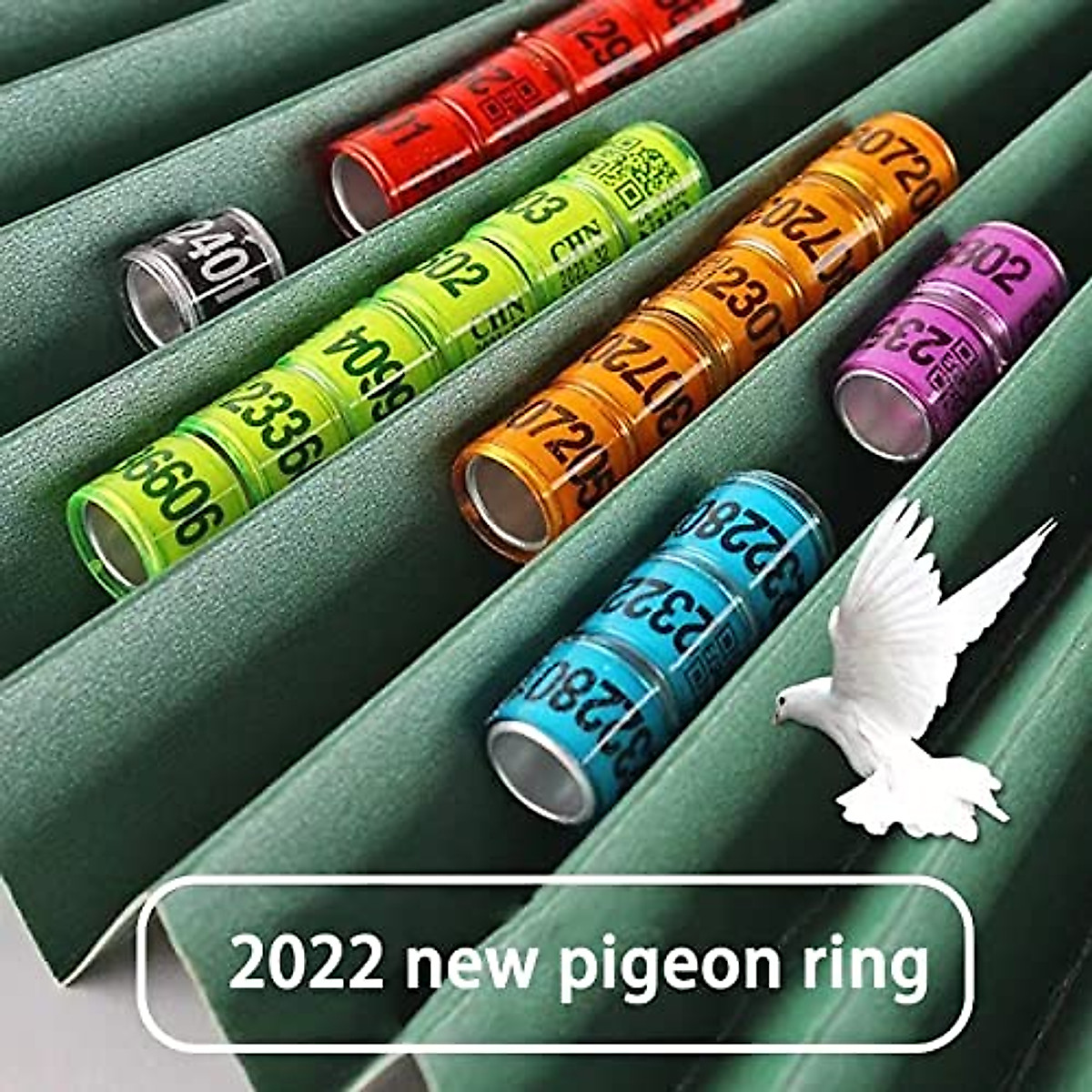 200 Pcs Anillos Para Palomas Mensajeras 2023 Leg Rings for Cockatiels Parrot Rings Leg Bands Parakeet Leg Bands Pigeon Pigeon Ring Pigeon Band Bird Leg Ring Chicken Leg Band with Serial Number