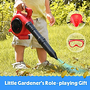 Toy Choi's Toy Leaf Blower - Kids Leaf Blower That Really Works with Toy Tool Set, Pretend Play Series Construction Outdoor Preschool Gardening Kids Tool Set, Toy Leaf Blower for Boys Girls Age 4-7