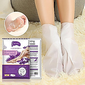 3 Pairs Foot Moisturizing Mask, Foot Peel Mask, Natural Lavender Exfoliating Foot Peel Mask,Foot Skin Repair Socks for Dry, Aging