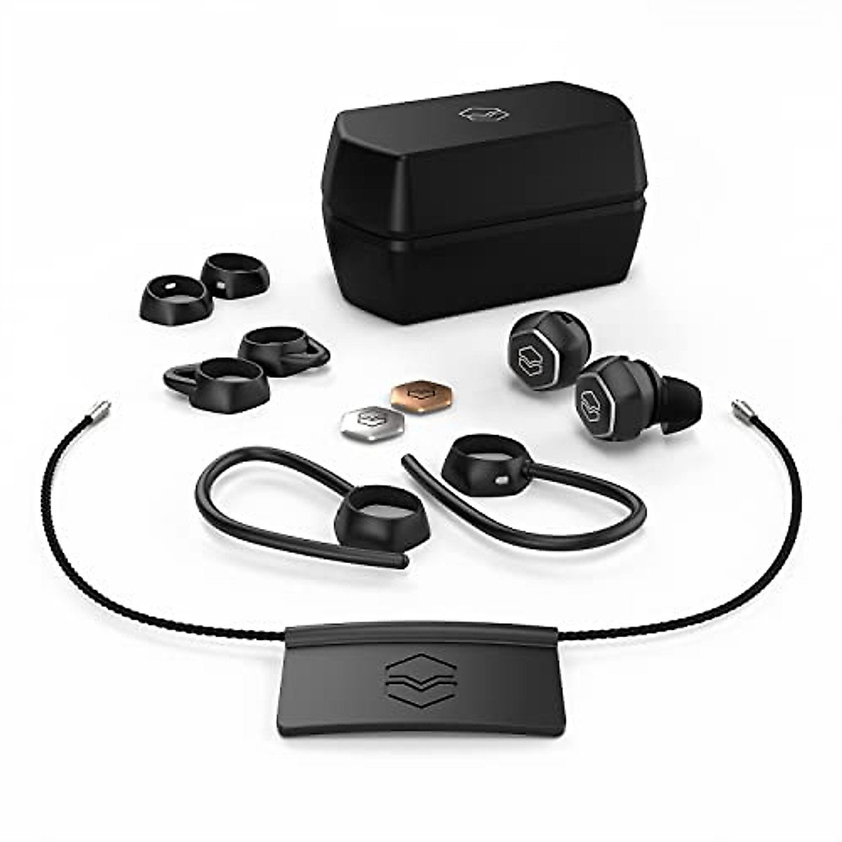 V-MODA Hexamove Pro, Wireless Earbuds - Black (HEXM-PR-BK)