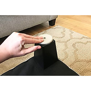 Shepherd Hardware 9454 2-1/2-Inch Round, Adhesive Slide Glide Furniture Sliders, 4-Pack , Beige