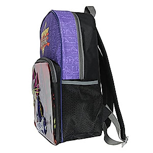 Yu-Gi-Oh! 16" Molded Backpack Battle Ready Yugi Dark Magician Black Luster Soldier Character Travel Backpack
