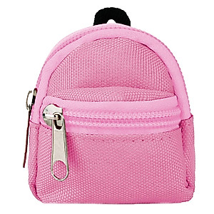 Aniwon 8PCS Doll Backpack for Doll Bags, Cute Zipper Backpack Mini Doll Bag Doll Accessories for Doll Backpack Doll Accessories