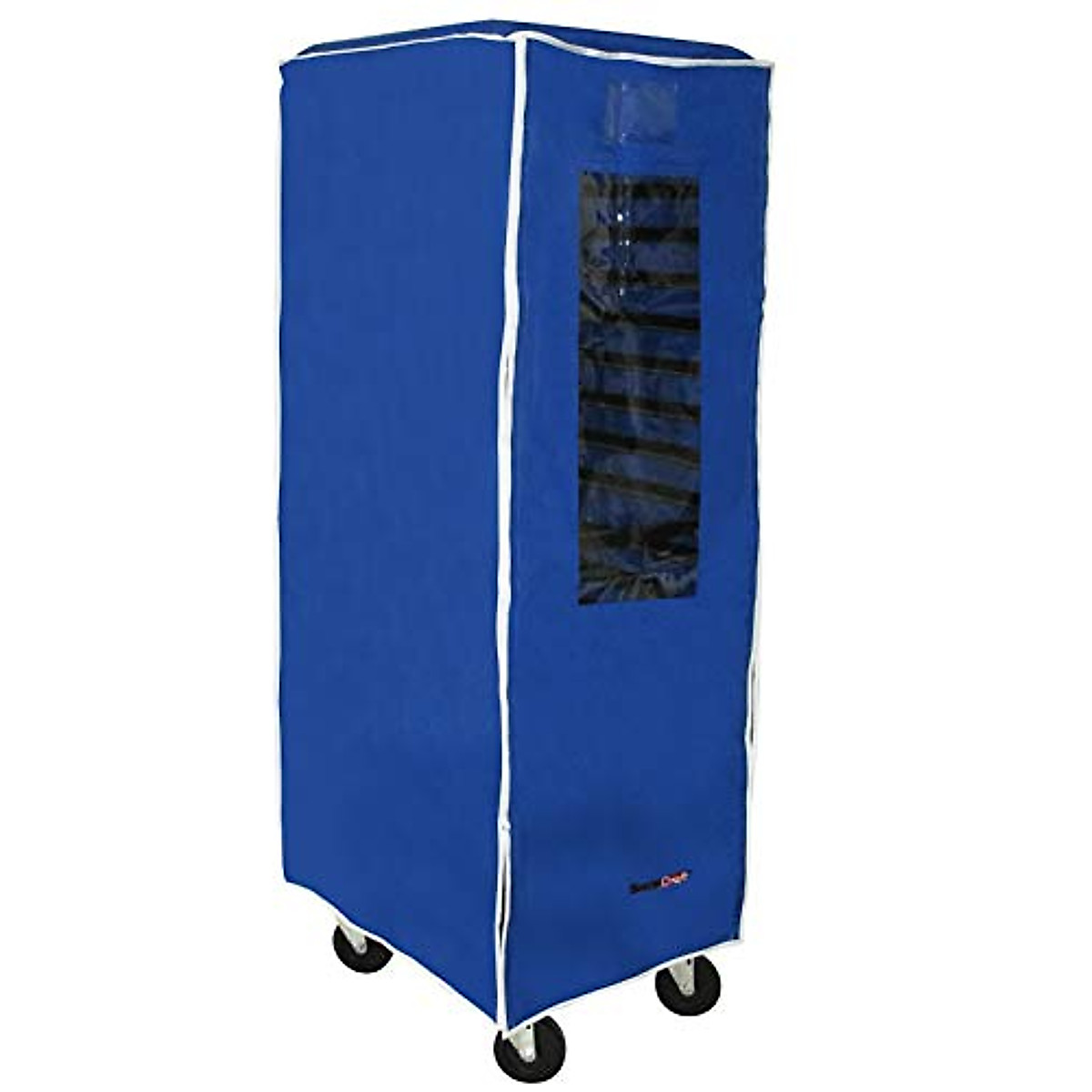 SHOPCraft Heavy Duty Bakery Single Rack Cover, Reusable Commercial Standard Rack Cover with Velcro Closure (Blue)