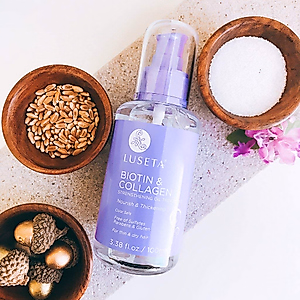 Luseta Curly Hair Shampoo and Conditioner Set and Biotin Hair Oil for Hair Growth