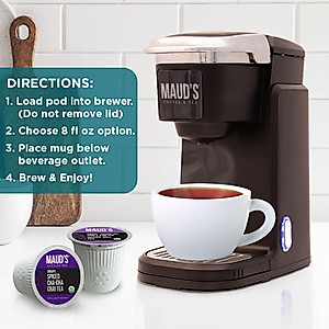 Maud's 8 Blend Organic Tea Pods Variety Pack, 48 ct, 8 Assorted Flavors, Recyclable Single Serve Tea Pods –100% Gourmet Blended Tea Leaves, Compatible with Keurig K Cups Maker