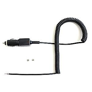Generic DC Coiled/Curled Power Cord Replacement for Cobra Elite Road Scout 2-in-1 Radar Detector and Dash Camera System