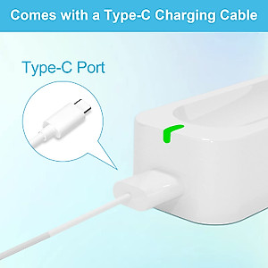 Charging Case Compatible with Apple Pencil 2nd Generation Only, Magnetic Charging Stand for Ipad Pen 2nd Gen with USB Cable, LED Indicator Light, Anti-Silp Base (White)