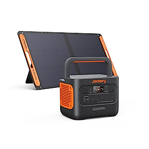 Jackery Explorer 700 Plus Portable Power Station + SolarSaga 100W Solar Panel, 681Wh 1000W (2000W Peak) Solar Generator Lithium LiFePO4 Battery Backup with BMS Protections for Outdoors, Camping