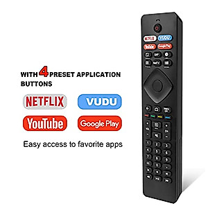 New RF402A-V14 Universal TV Remote Replacement for Philips Smart Android TV 43PFL5604/F7 43PFL5704/F7 50PFL5604/F7 50PFL5704/F7 55PFL5604/F7 75PFL5704/F7 (No Voice)